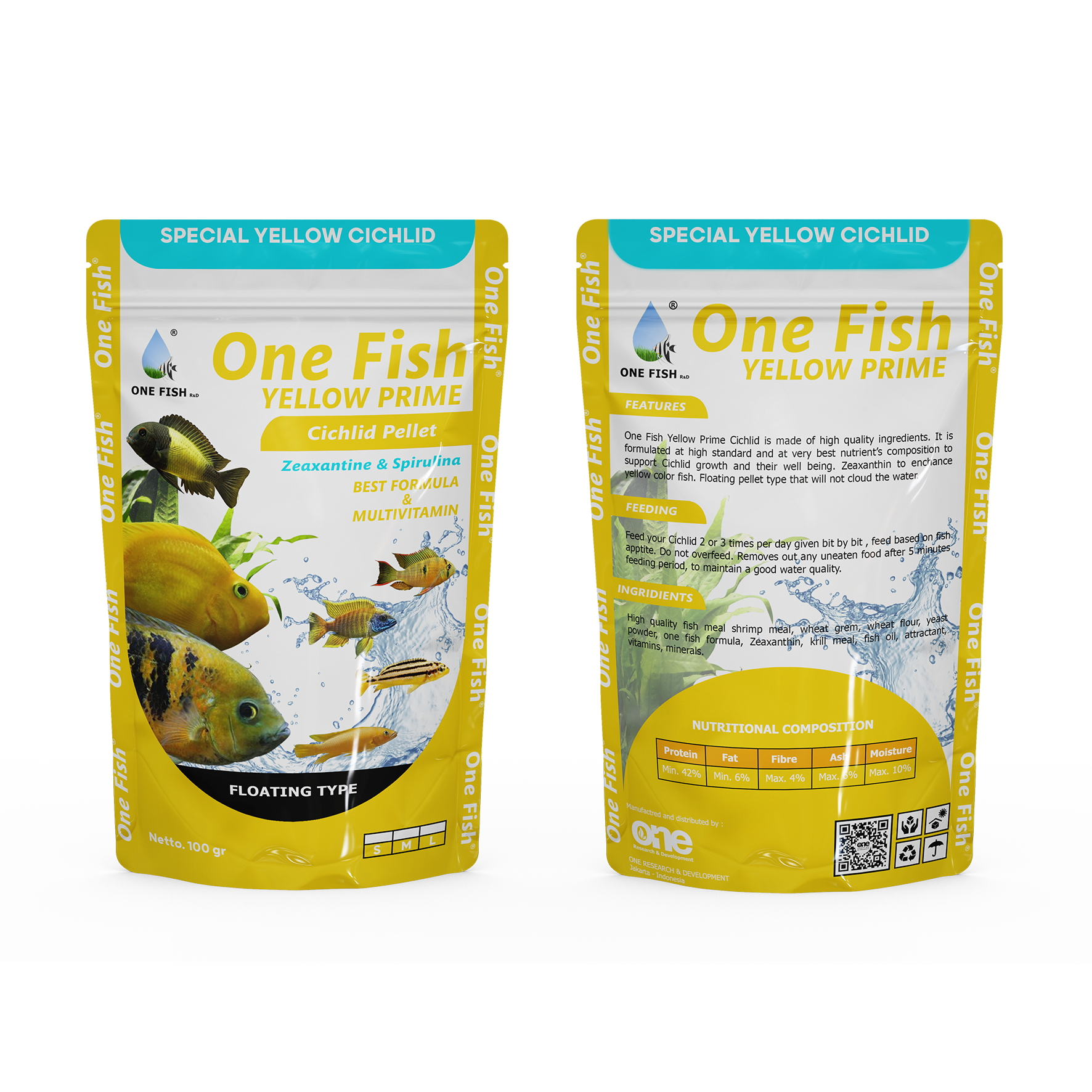 CICHLID YELLOW PRIME - One Fish