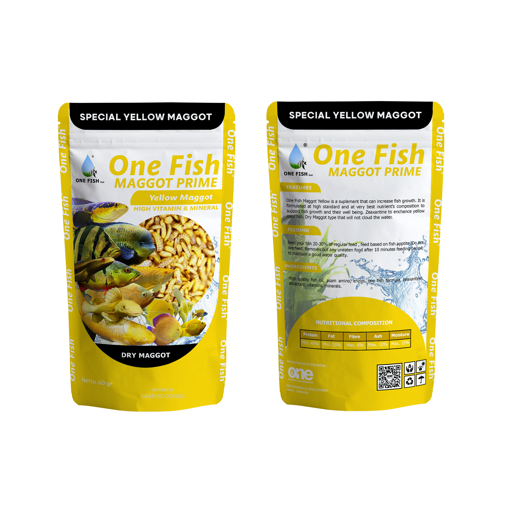 MAGGOT YELLOW PRIME - One Fish
