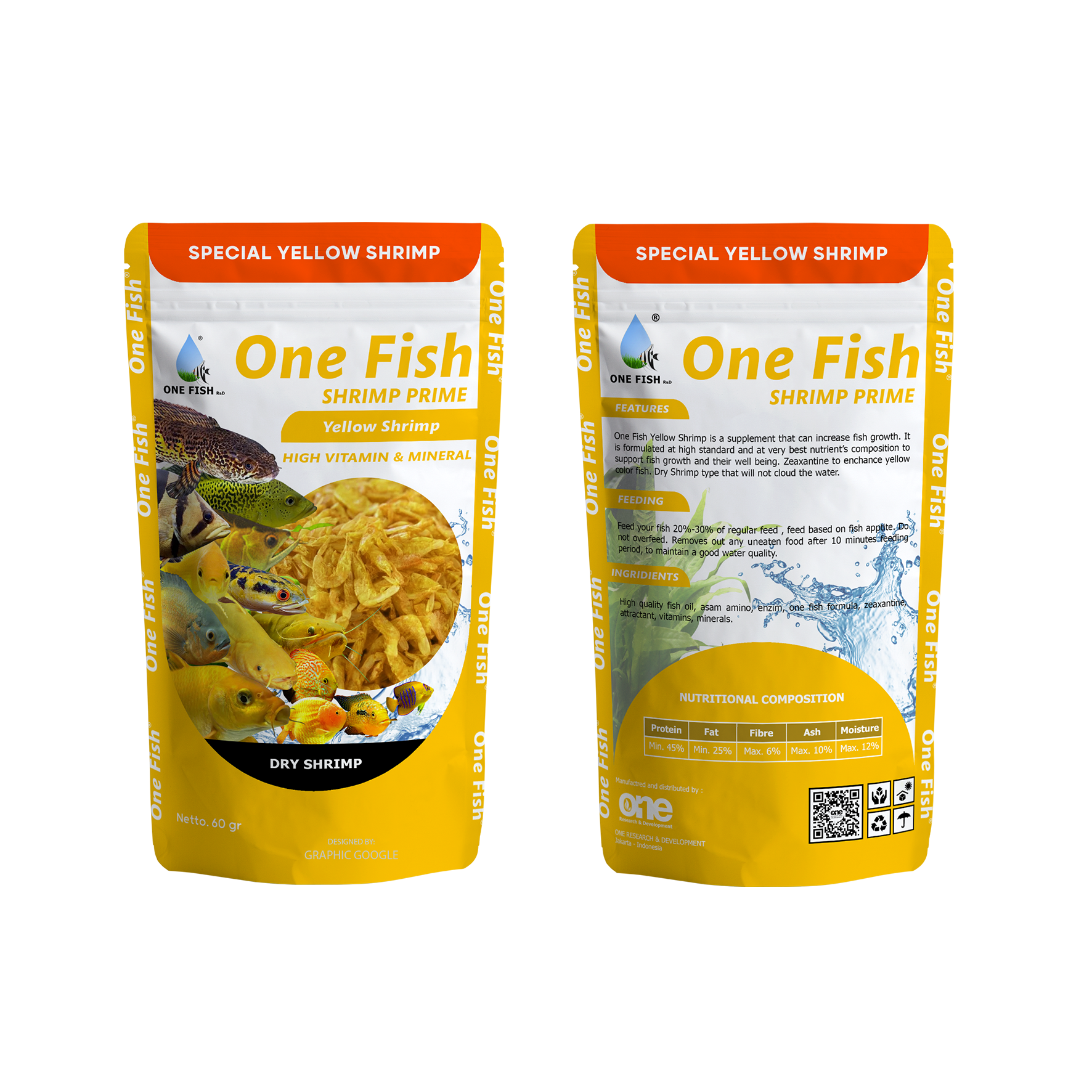 SHRIMP YELLOW PRIME - One Fish